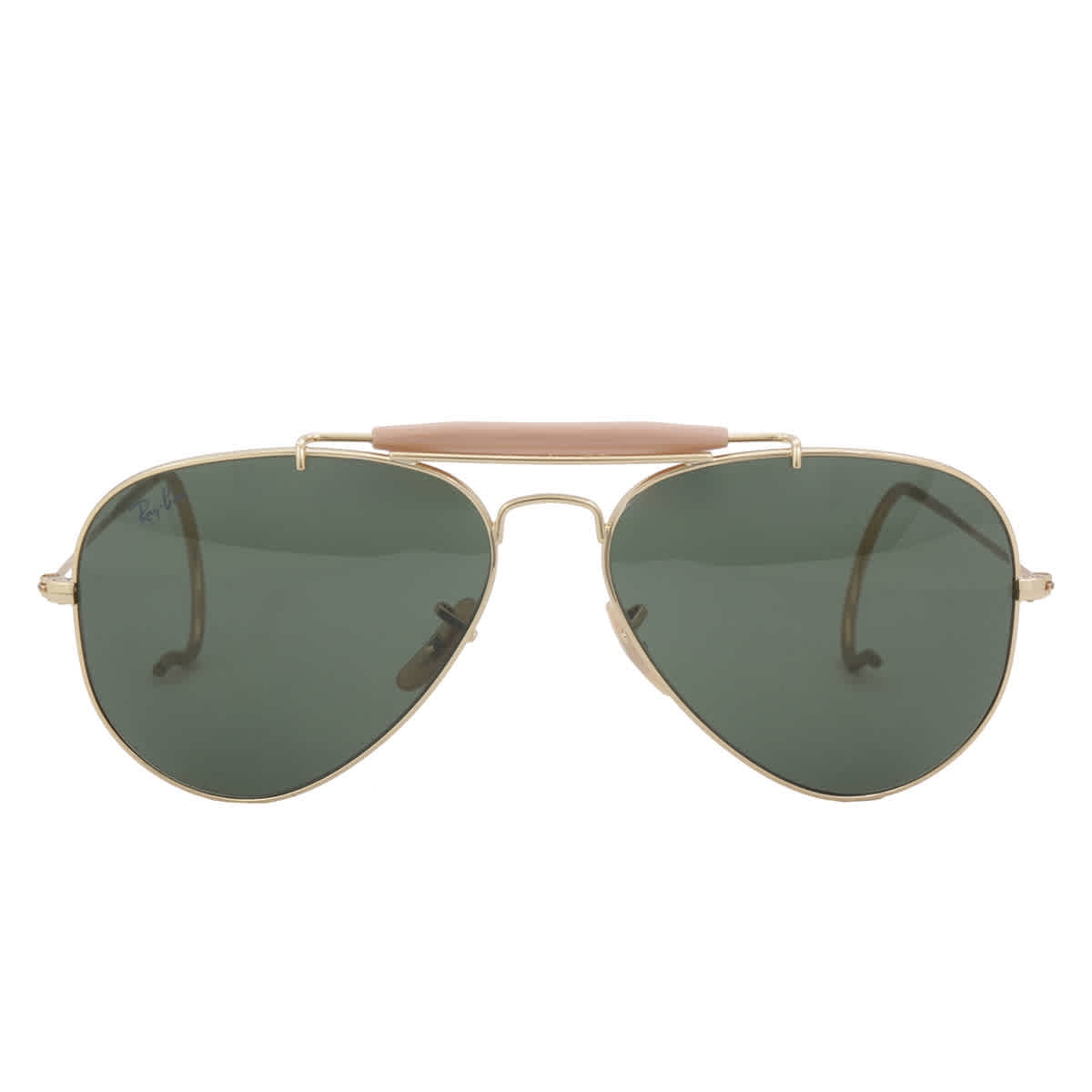 Ray Ban Unisex Aviator Sunglasses Outdoorsman I - G-15 Green Lens ...