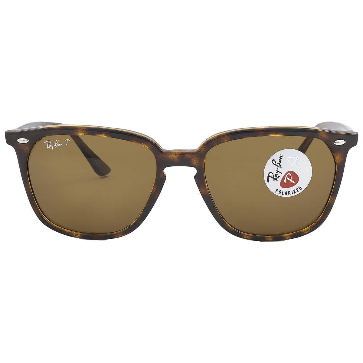 Ray Ban Polarized Brown Square Unisex Sunglasses RB4362 710/83 55 ...