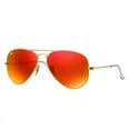Ray-Ban RB3025 Classic Aviator Sunglasses, 55MM, Flash Lens - Walmart.com