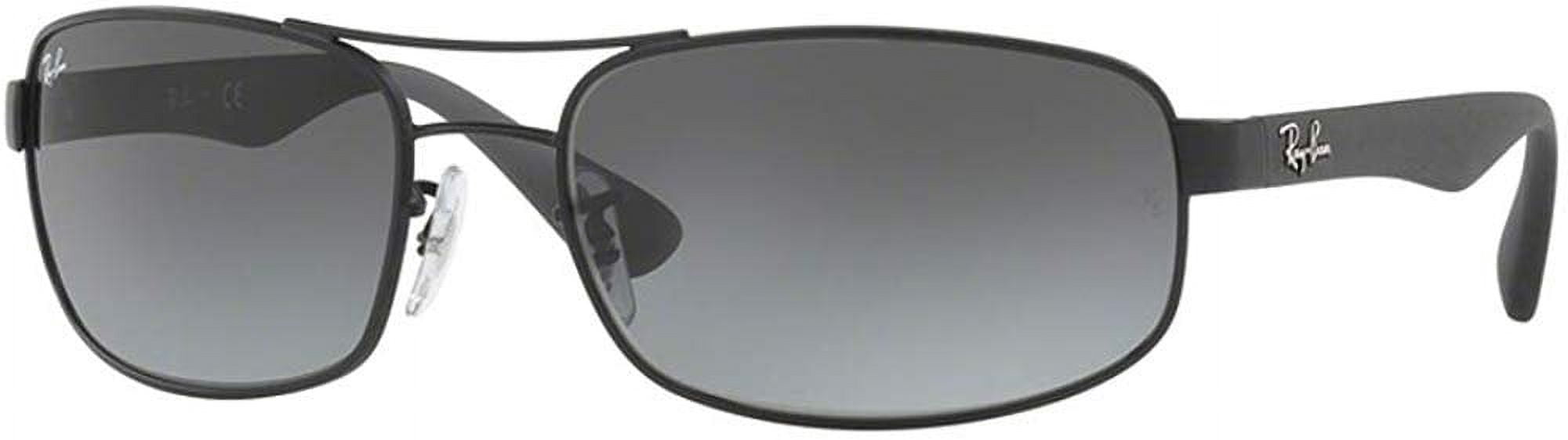 Ray-Ban RB3445 006/11 61M Matte Black/Grey Gradient Sunglasses For Men ...