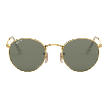 Ray-Ban Polarized Round Metal RB3447-001-47 Gold Sunglasses - Walmart.com