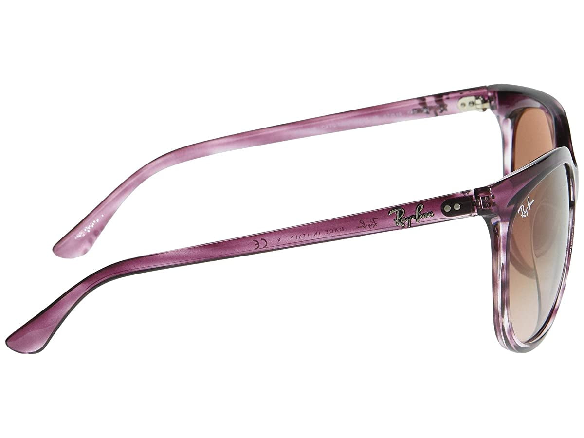 Ray-Ban RB4126 Cats 1000 Butterfly Sunglasses 57 mm Striped Bordeaux ...