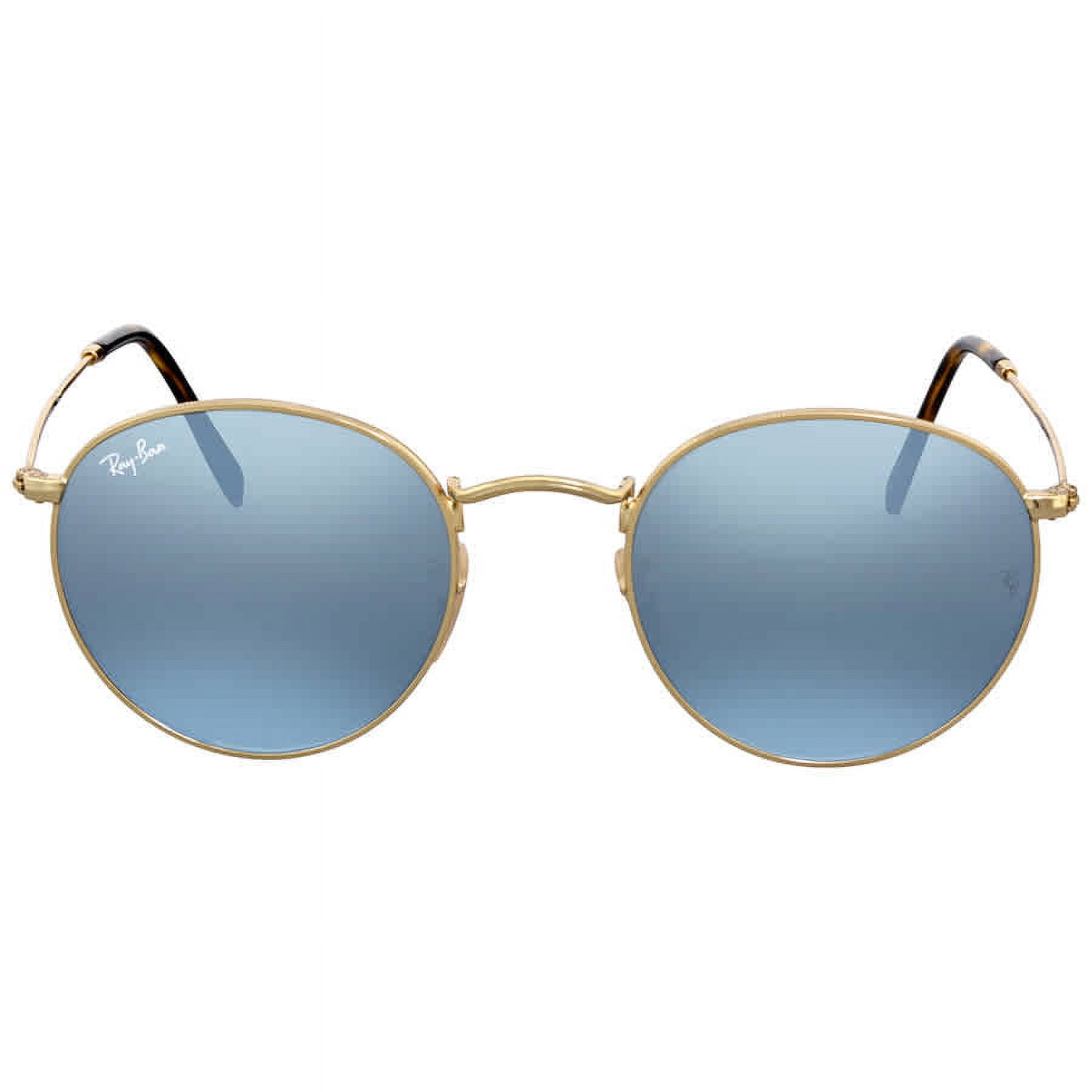 Ray-Ban Round Metal Frame Silver Lens Sunglasses RB3447 - Walmart.com