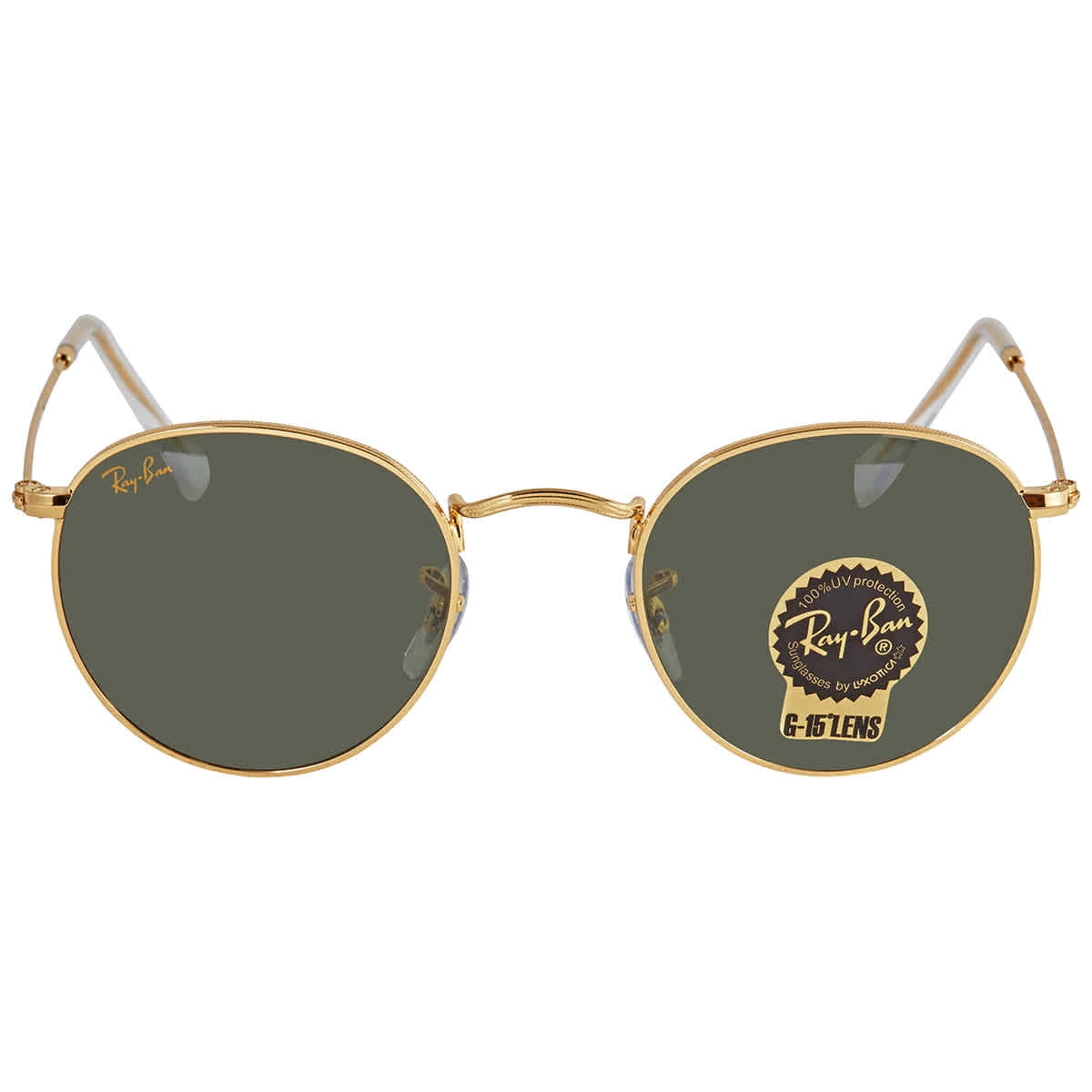 Ray Ban Unisex Round Metal Legend Sunglasses RB3447 919631 47, Green ...