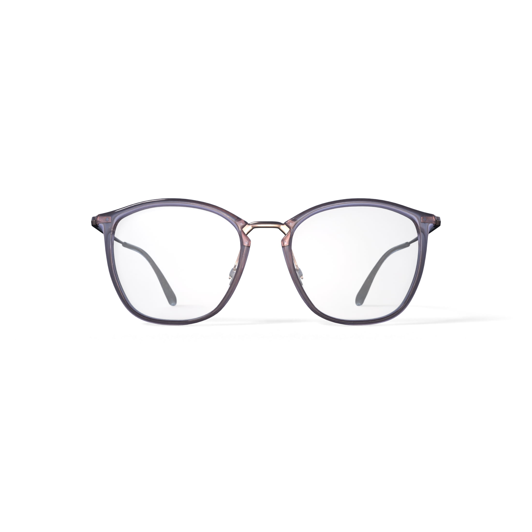 Ray-Ban Women's 0RX714 Prescription Eyeglasses with Case, Clear Pink ...