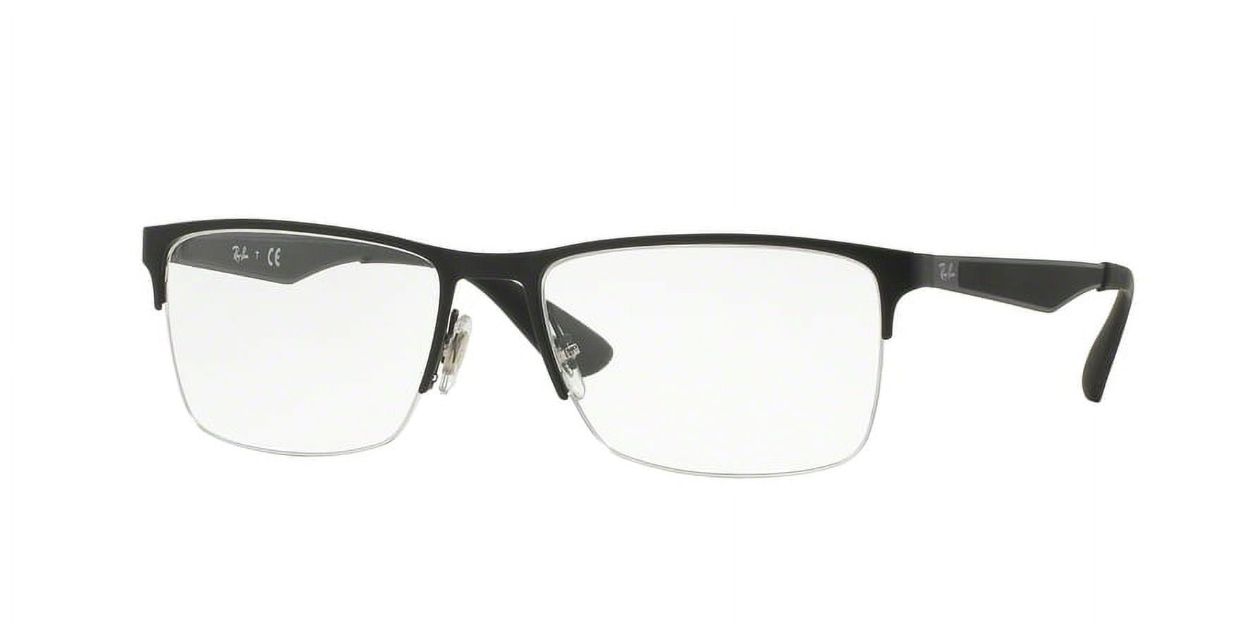 Ray-Ban RX6335 Matte Black Rectangular Eyewear - Optical Eyeglasses ...