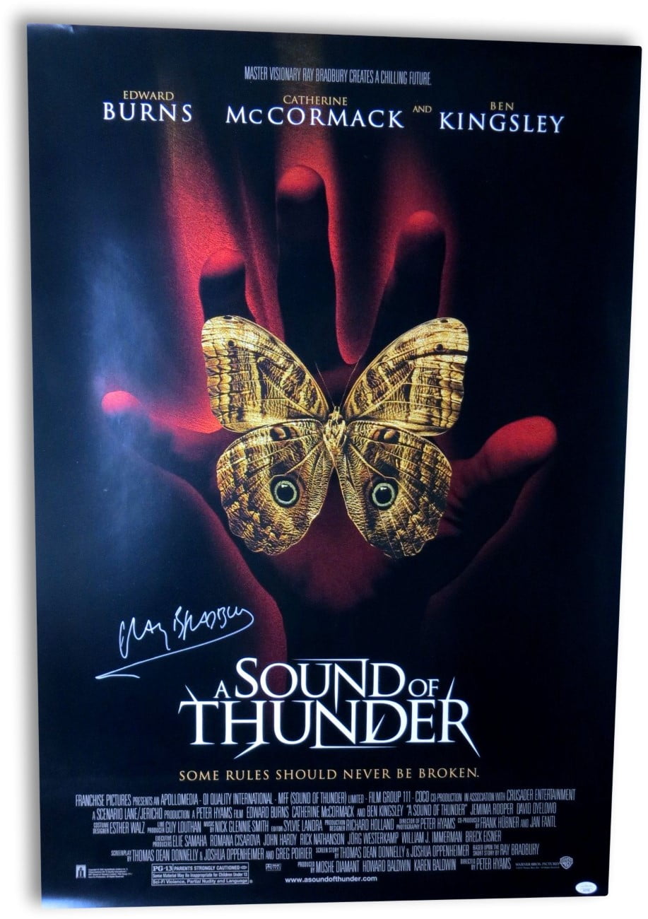 Ray Bradbury Signed Autographed 27X40 Movie Poster Sound of Thunder JSA ...