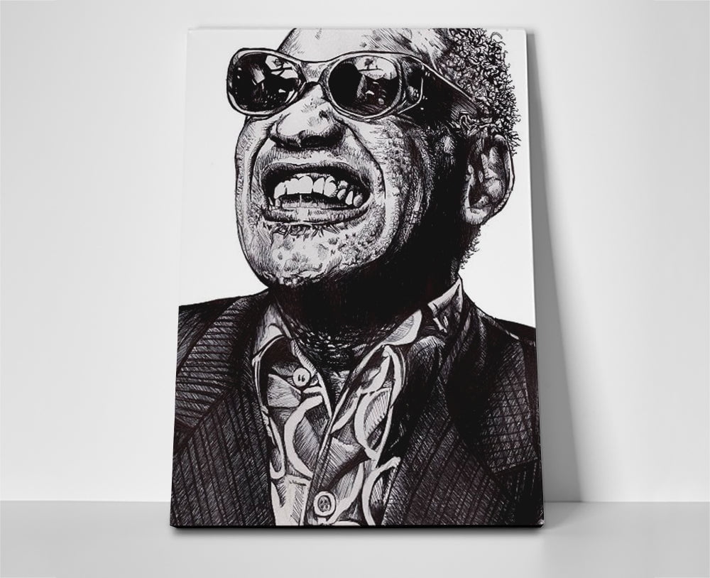 Ray Charles Poster or Wrapped Canvas - Walmart.com