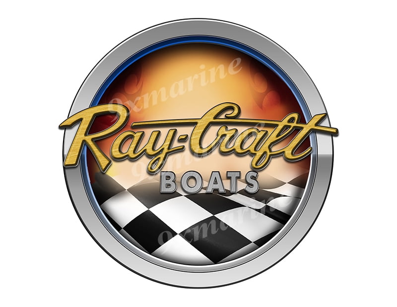Ray-Craft Bass Boat Racing Round Sticker - Name Plate - Walmart.com