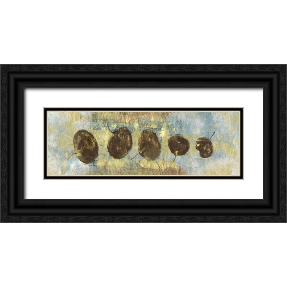 Ray, Elena 18x9 Black Ornate Wood Framed with Double Matting Museum Art ...