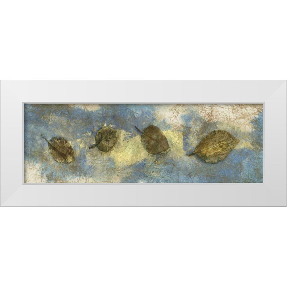 Ray, Elena 18x9 White Modern Wood Framed Museum Art Print Titled - Leaf ...