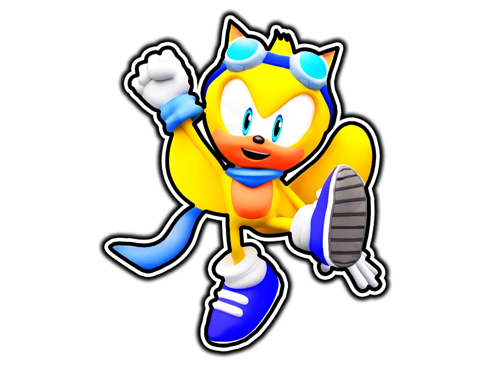Ray The Flying Squirrel Sticker Sonic & Friends Sticker Cartoon Sticker ...