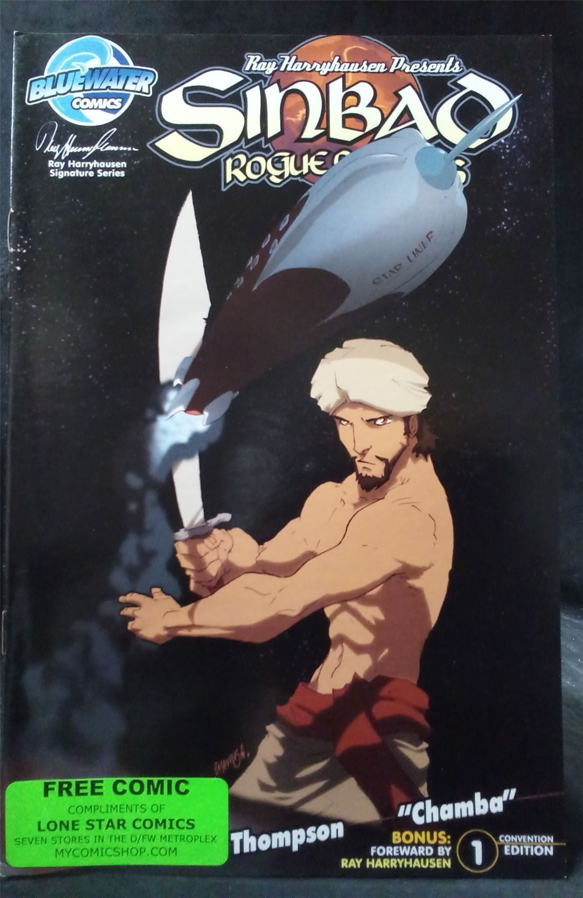 Pre-Owned Ray Harryhausen Presents: Sinbad: Rogue Of Mars #1 2007 Blue Water Comics Comic Book ...