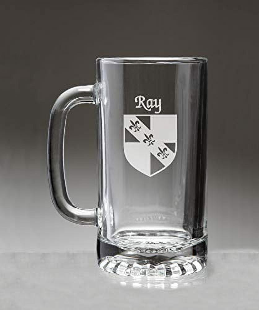 Ray Irish Coat of Arms Glass Beer Mug (Sand Etched) - Walmart.com