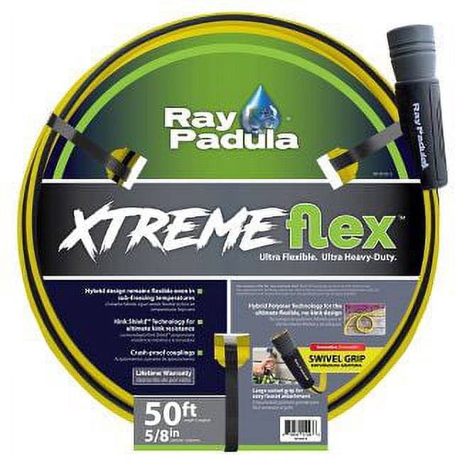 Ray Padula XtremeFlex Ultra Flexible 50ft Heavy Duty Hybrid Garden Hose ...