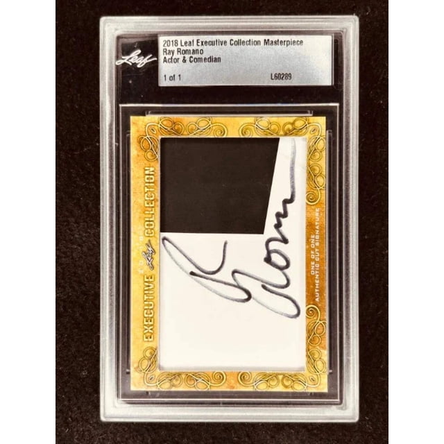 Ray Romano 2018 Leaf Masterpiece Cut Signature certified autograph card ...
