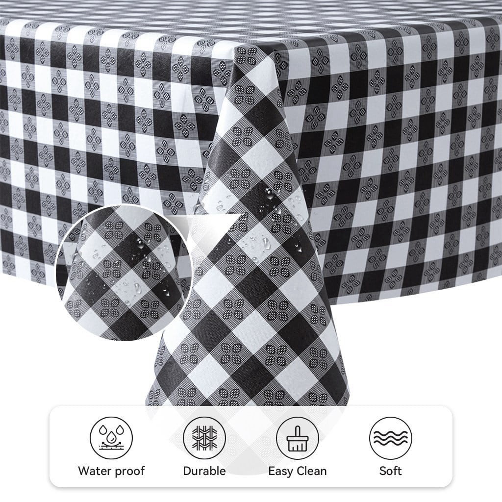 Ray Star Christmas Tablecloth 52x90in Disposable Tablecloth Snowman ...