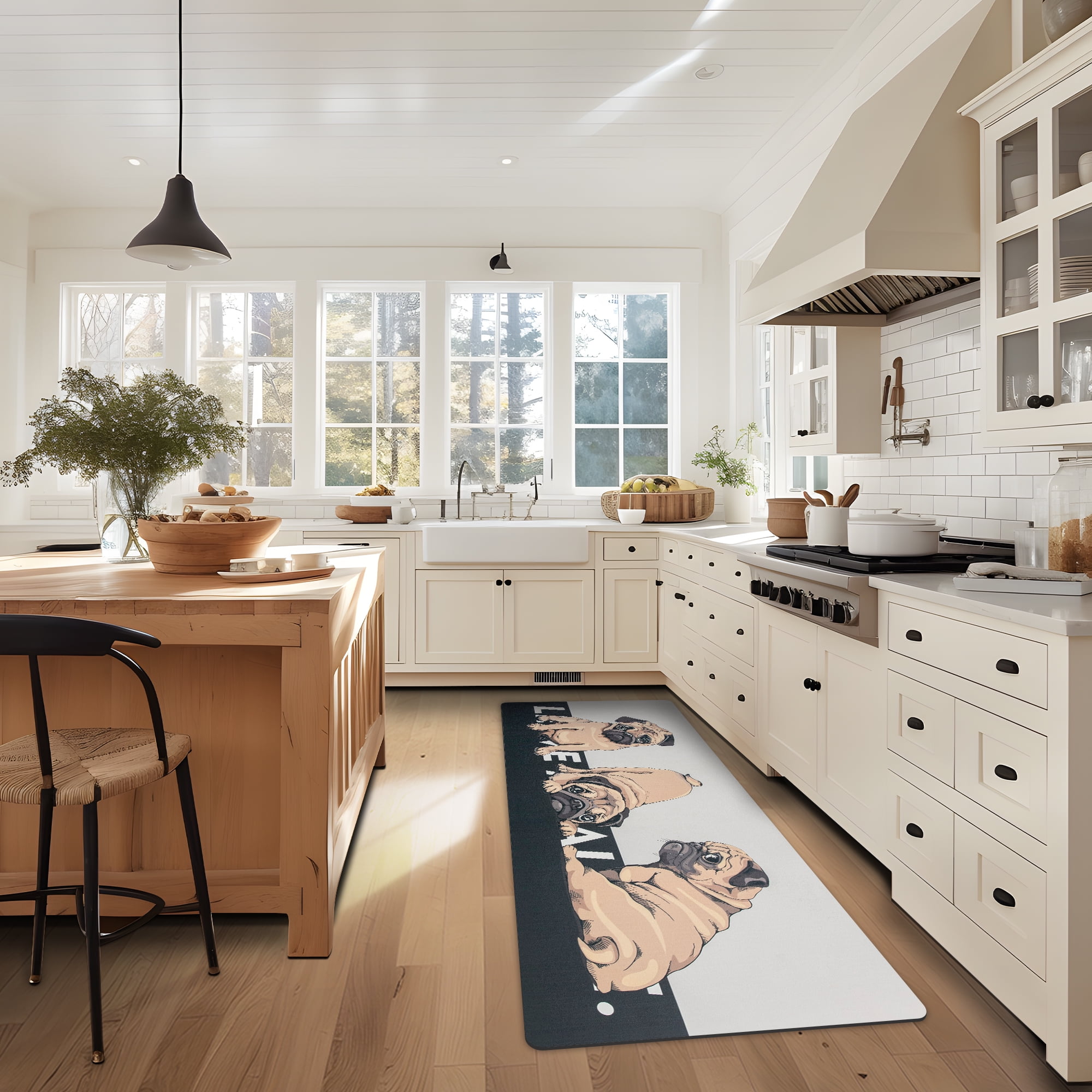 Ray Star Cushioned Kitchen Mat 19.7''x47.2'',0.31 Inch Thick Kitchen ...