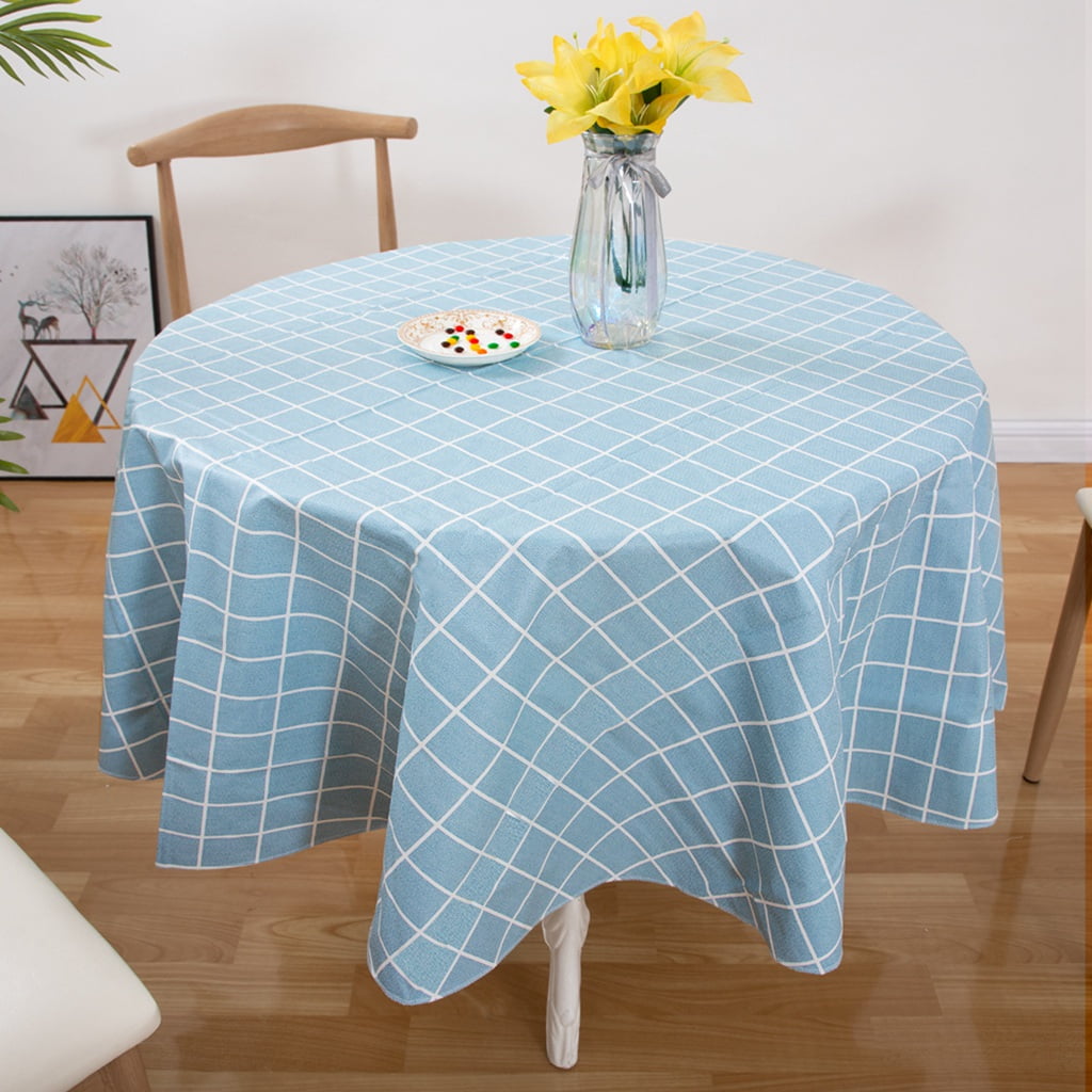 Ray Star Vinyl Party Tablecloths 60'' Round Spring Tablecloth Plastic ...