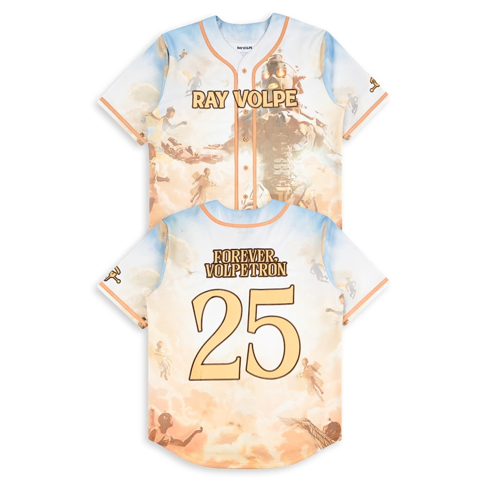Ray Volpe Volpetron Merch Baseball Jersey Hip Hop Casual Short Sleeve V ...