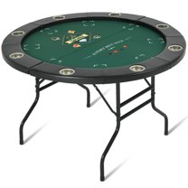 RayChee Portable 8-Player Poker Table, Foldable with Cushioned Rail ...