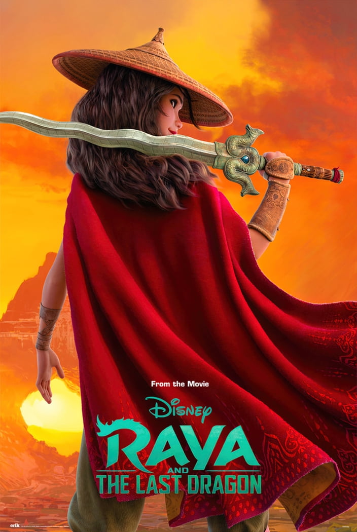 Raya And The Last Dragon - Disney Movie Poster (Sword / Sunset) (24" X ...