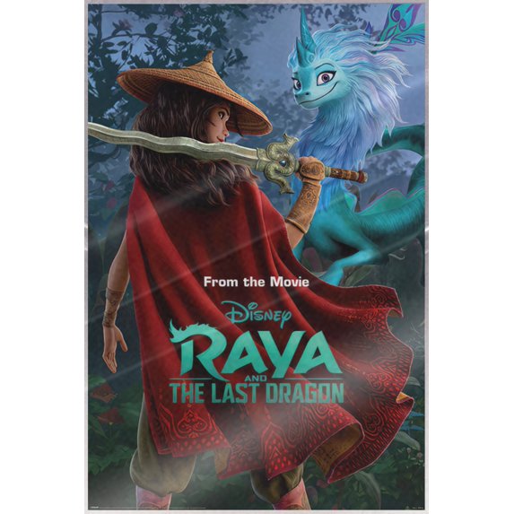 Raya And The Last Dragon - Disney Movie Poster (Warrior In The Wild ...