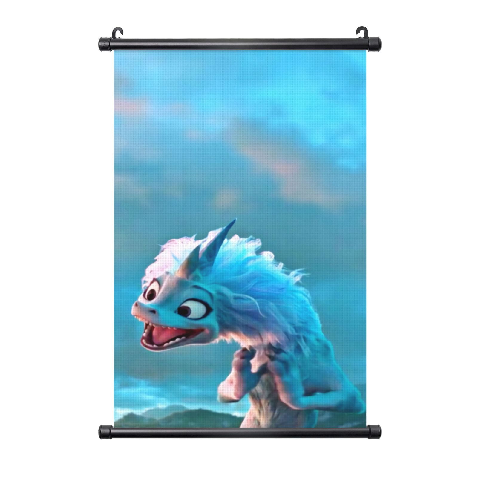 Raya And The Last Dragon Hanging Poster, Black Plastic Shaft Wall ...