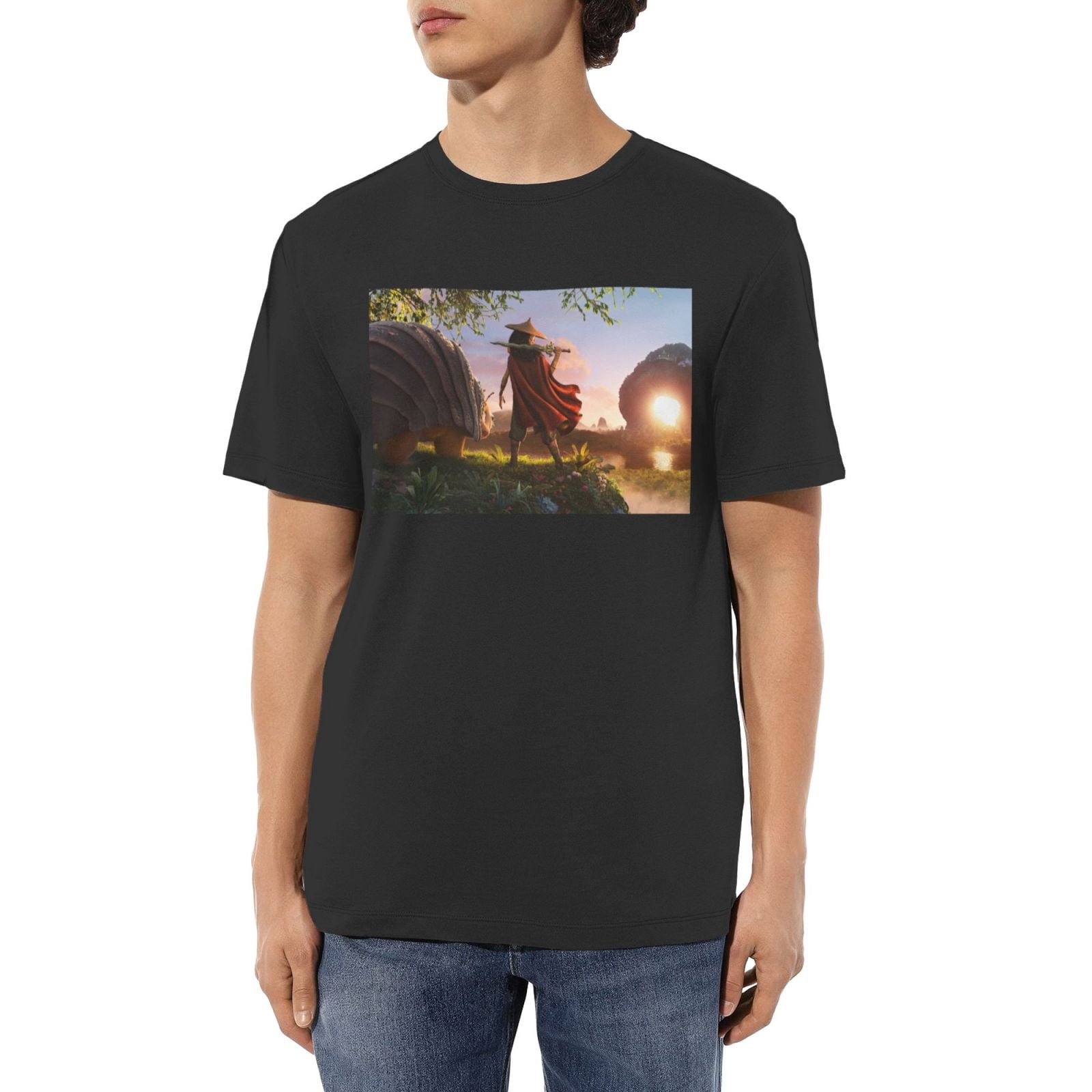 Raya And The Last Dragon Men'S Cotton Short Sleeve Fashion Adult Crew ...