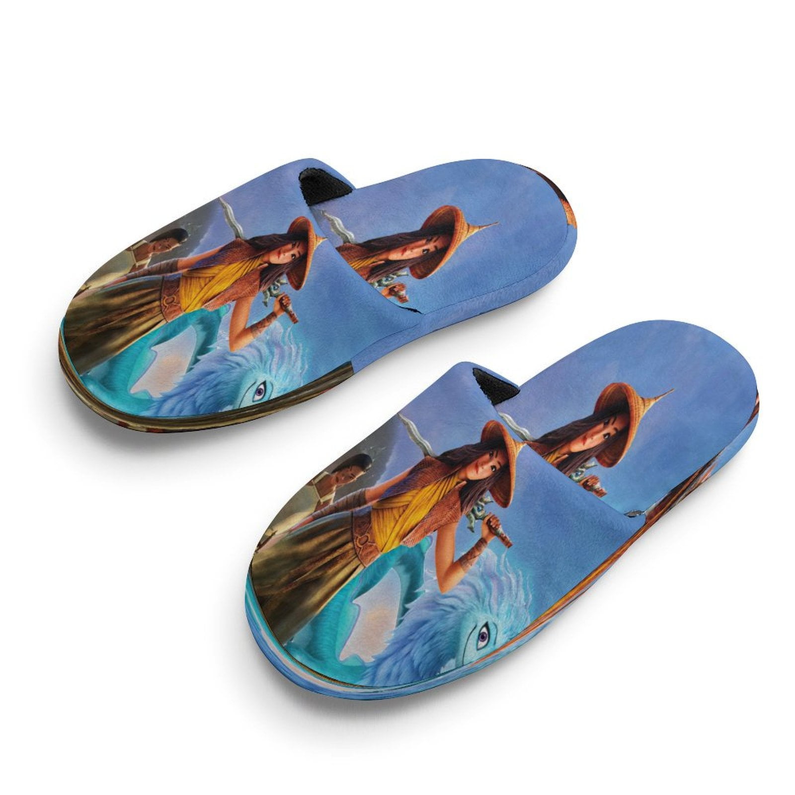 Raya and the Last Dra-go Slippers for Boys Girls Cotton Home Slippers ...
