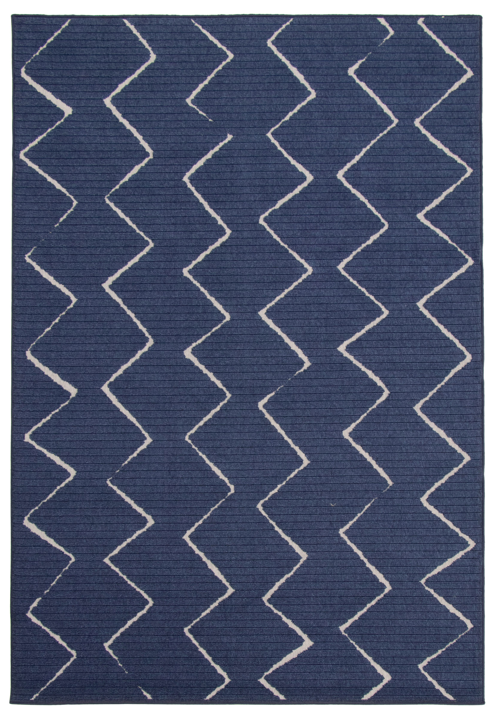 Raya Blue Polypropylene Rug 5'3" x 7'7" - Walmart.com