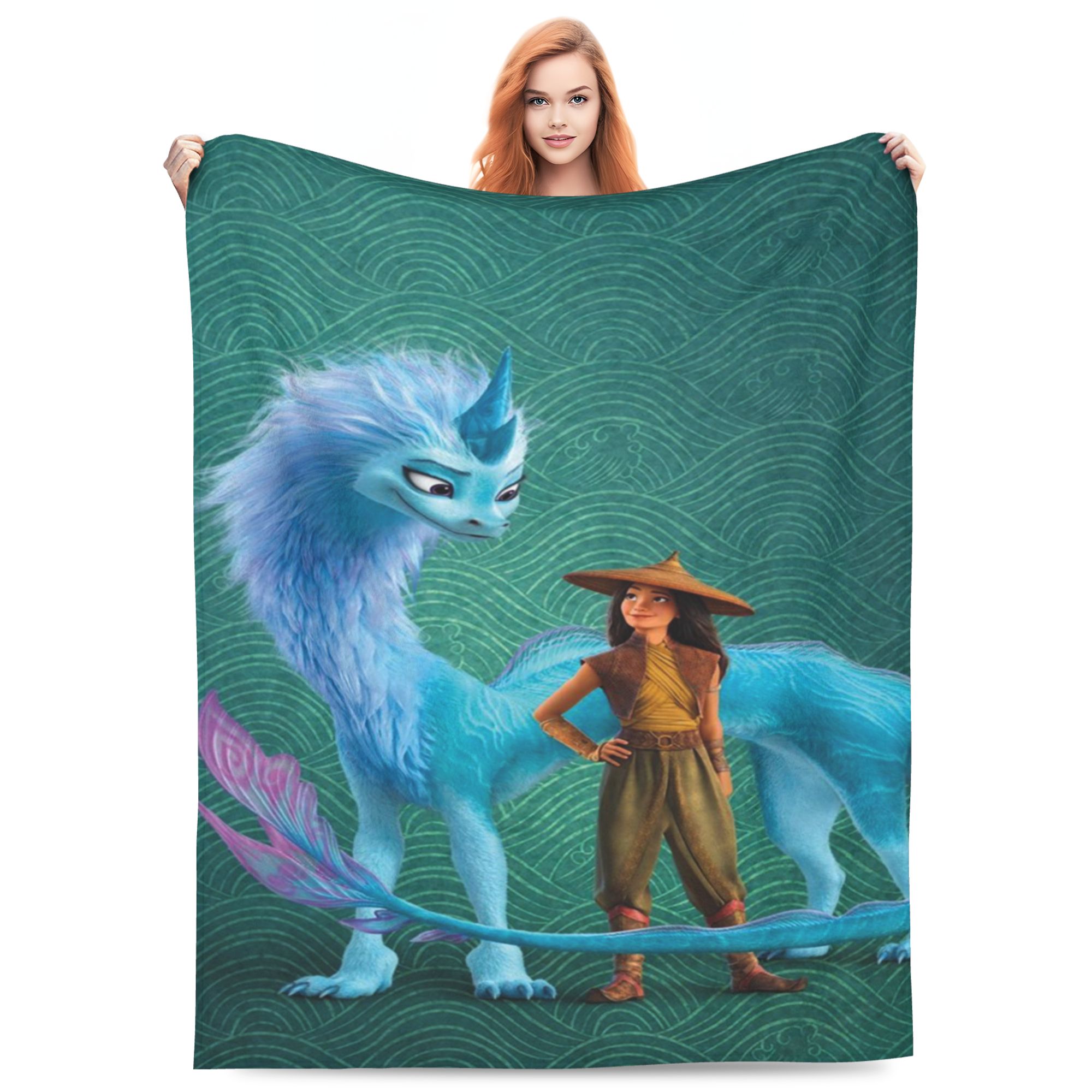 Raya and Last Drago Bed Blanket 3D Printed Throw Blanket Lightweight ...