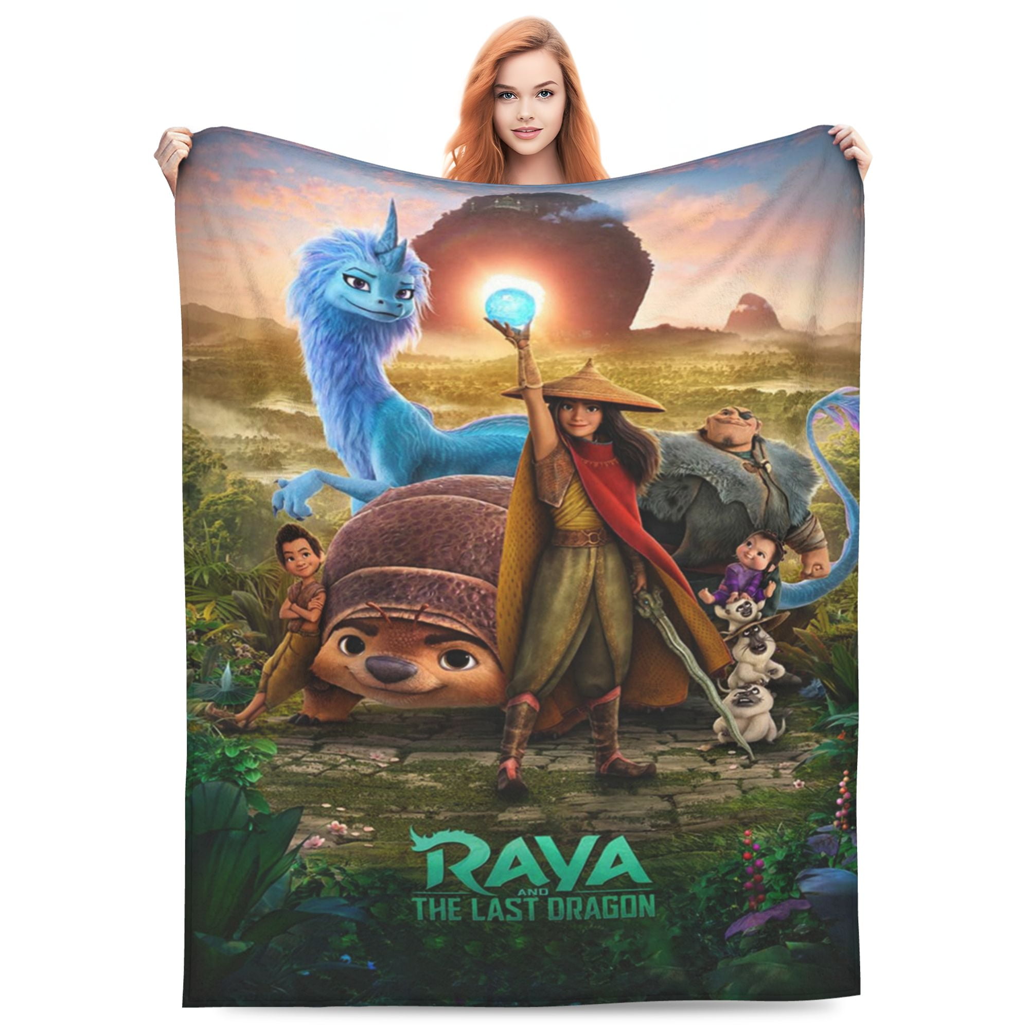 Raya and Last Drago Bed Blanket 3D Printed Throw Blanket Lightweight ...