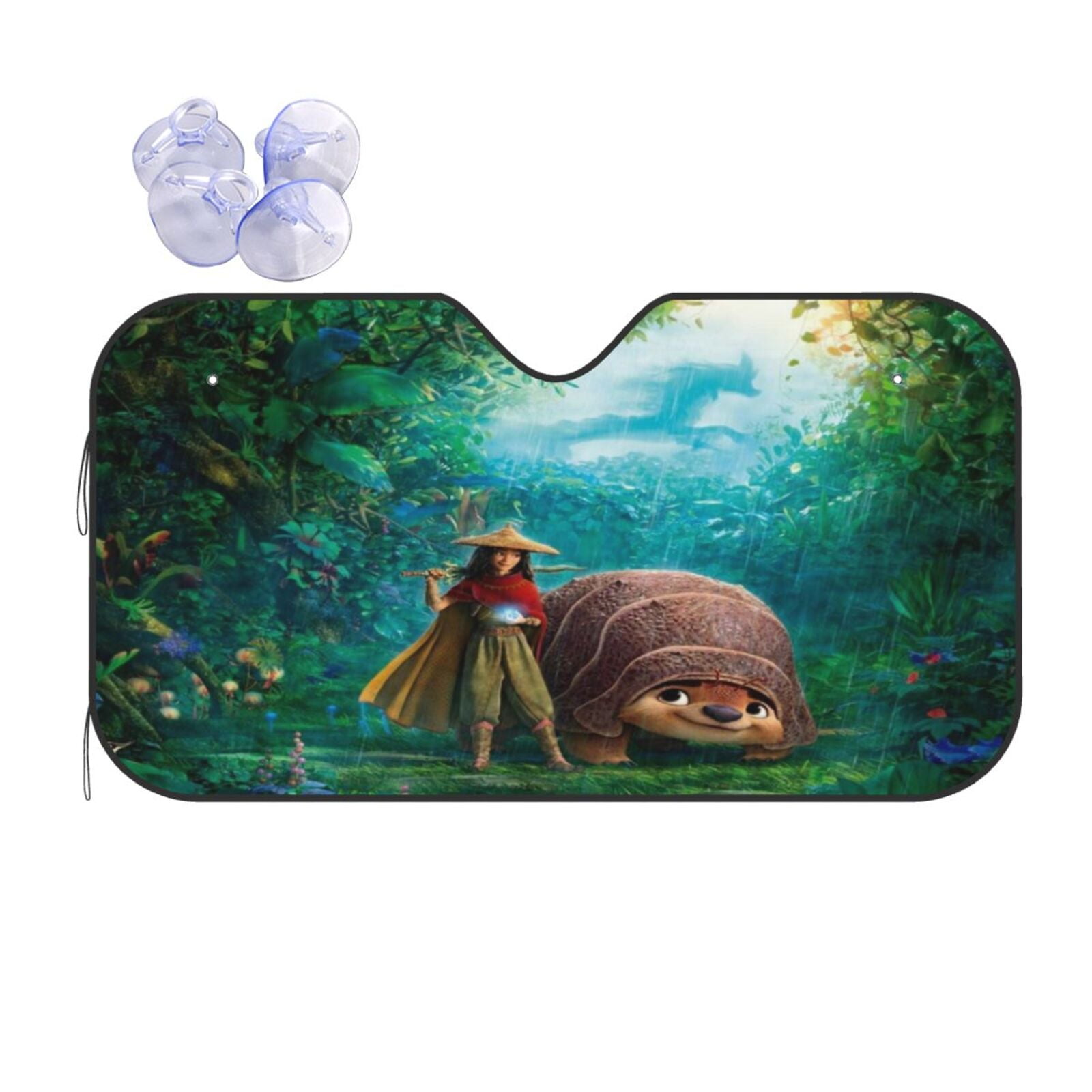 Raya and the Last Dra-go Car Windshield Sunshade Front Window Sun Shades Folding Block Uv Rays ...