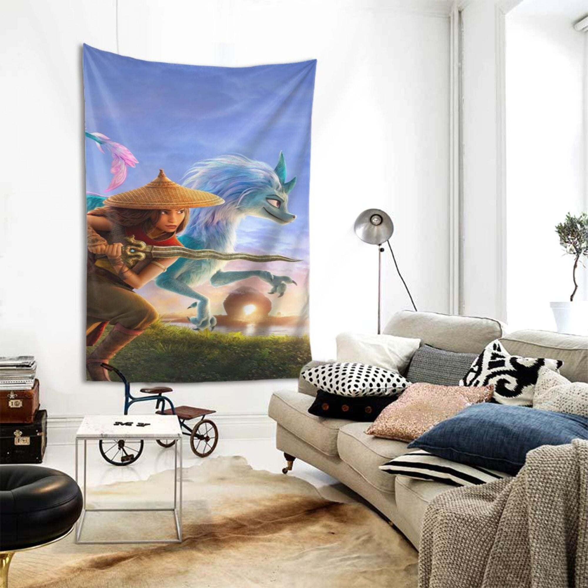 Raya and the Last Dragon Cartoon Tapestry Large Wall Art Tapestries ...
