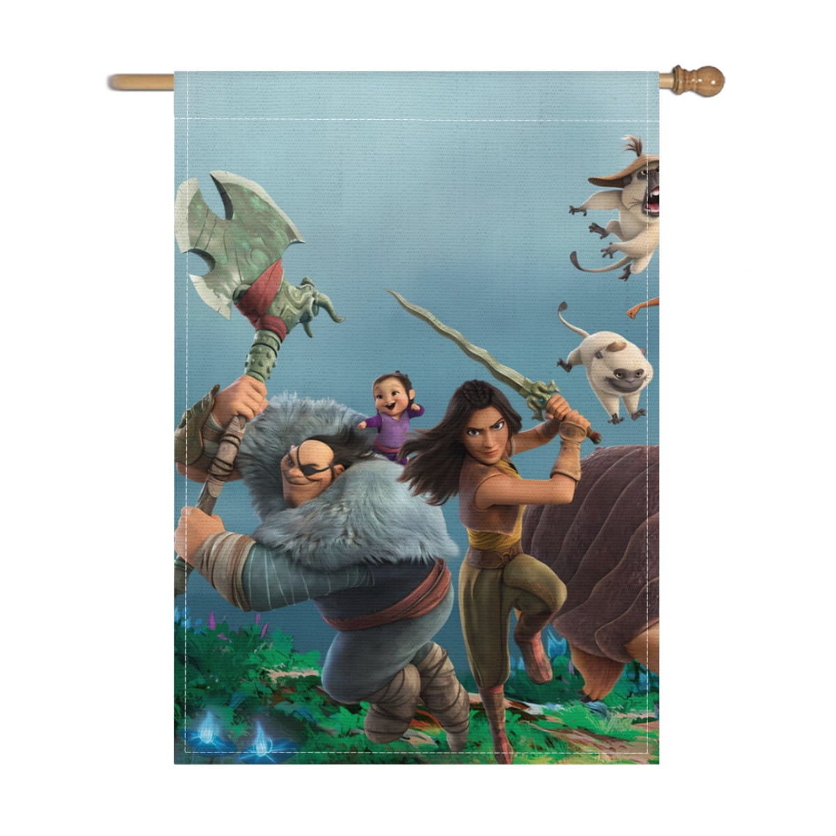 Raya and the Last Dragon Personalized Garden Flag Custom Double Sided ...