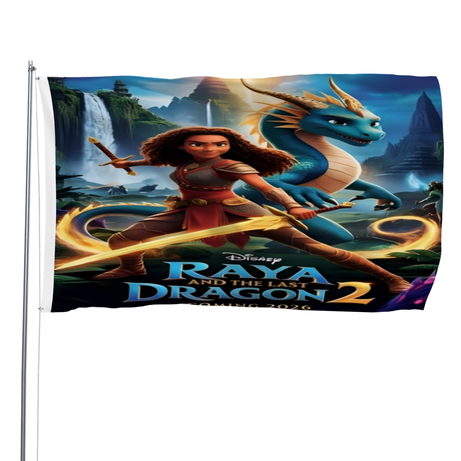 Raya and the Last Dragon flag perfect for outdoor decoration, can be ...