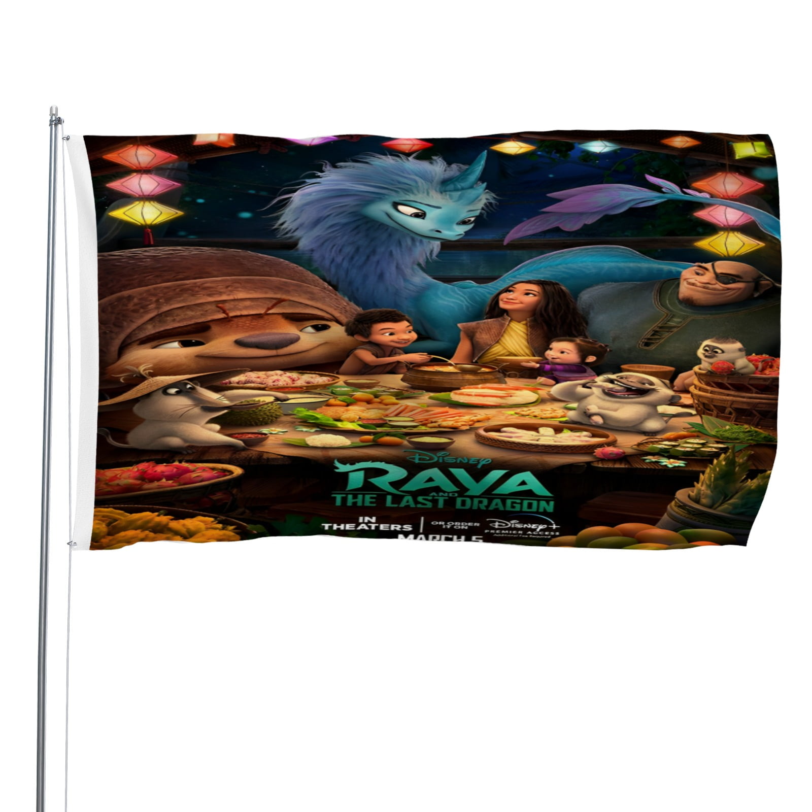 Raya and the Last Dragon flag perfect for outdoor decoration, can be ...