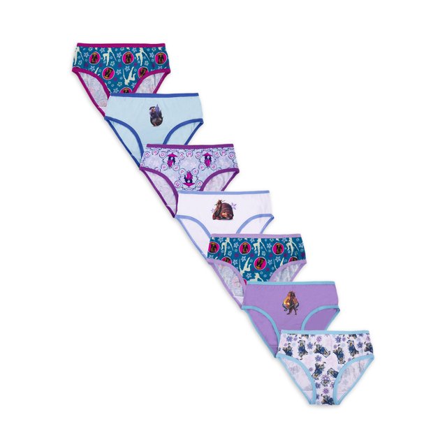 Raya Little Girls Underwear, 7 Pack, Sizes 4-8 - Walmart.com
