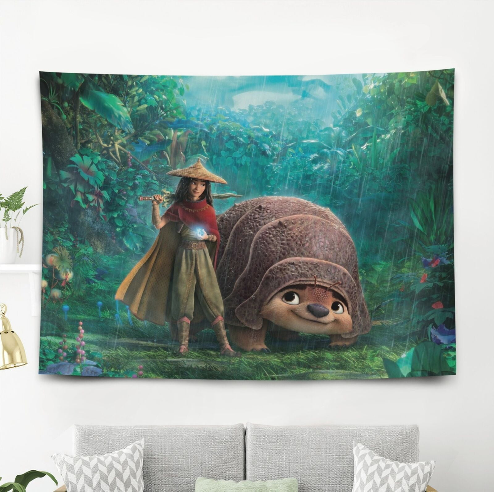 Raya and The Last Dragon Tapestry Wall Decor for Bedroom Wall Hanging ...