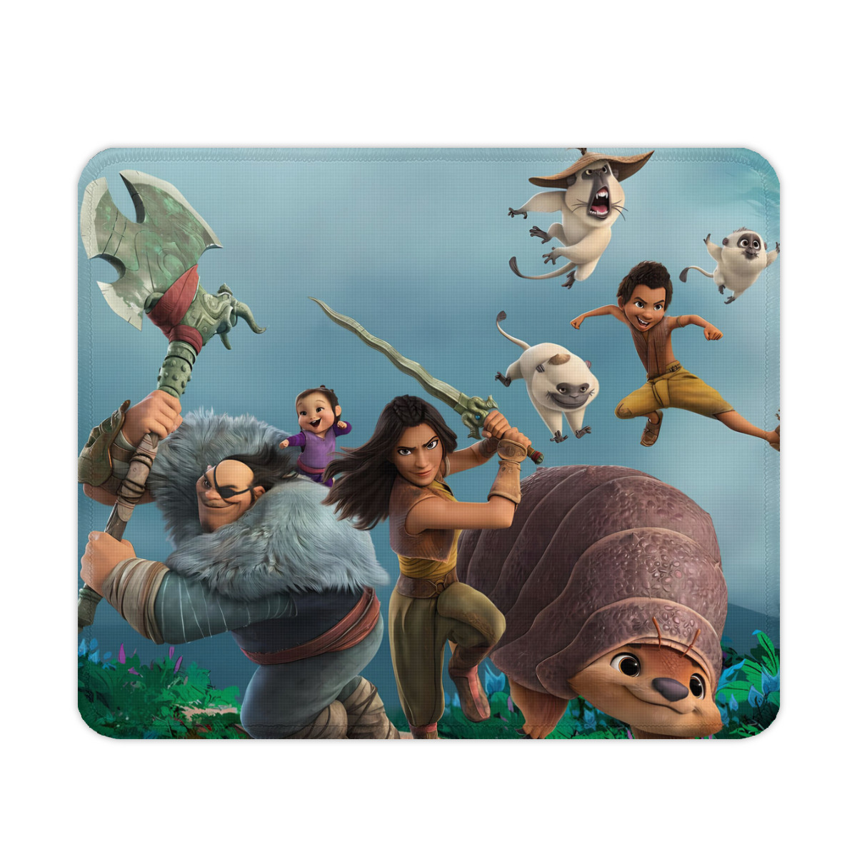 Raya and the Last Dragon Mouse Pad Cute Non-slip Rubber Base Square ...