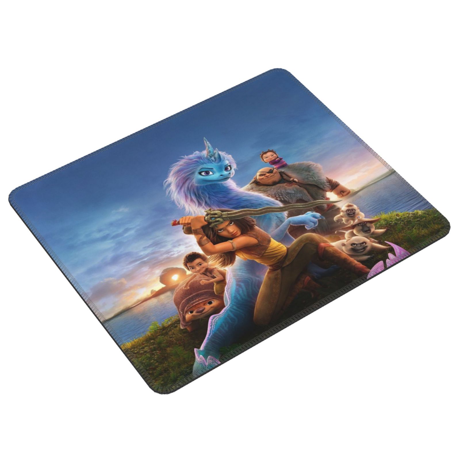 Raya and Last Drago Mousepad Rectangle Cartoon Printed Non-Slip Rubber ...