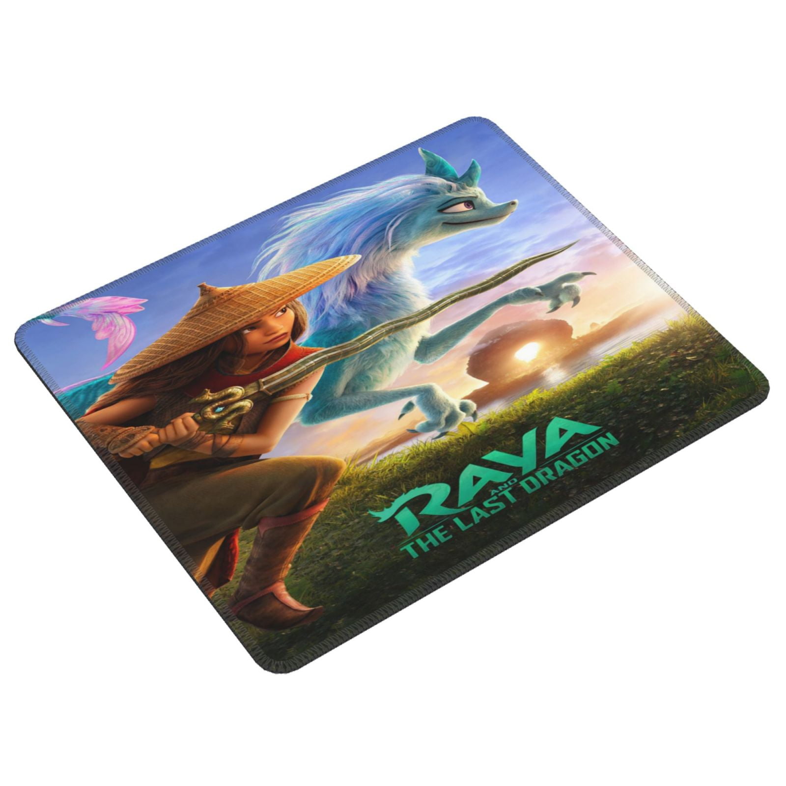 Raya and Last Drago Mousepad Rectangle Cartoon Printed Non-Slip Rubber ...