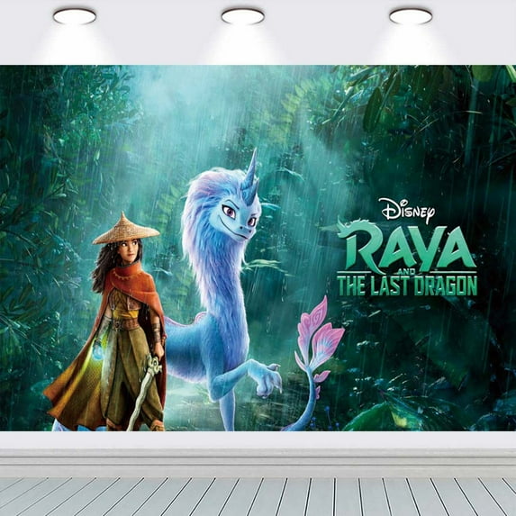 Raya and the Last Dragon Party Supplies Backdrop Banner Poster Birthday ...