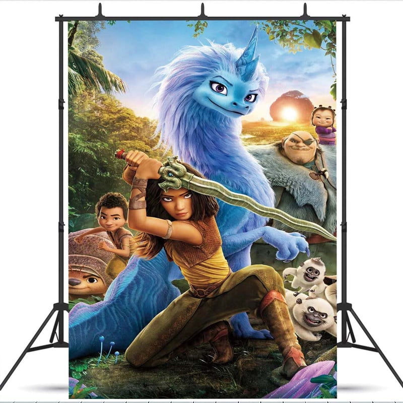 Raya and the Last Dragon Poster Wall Decor Birthday Banner Backdrop ...
