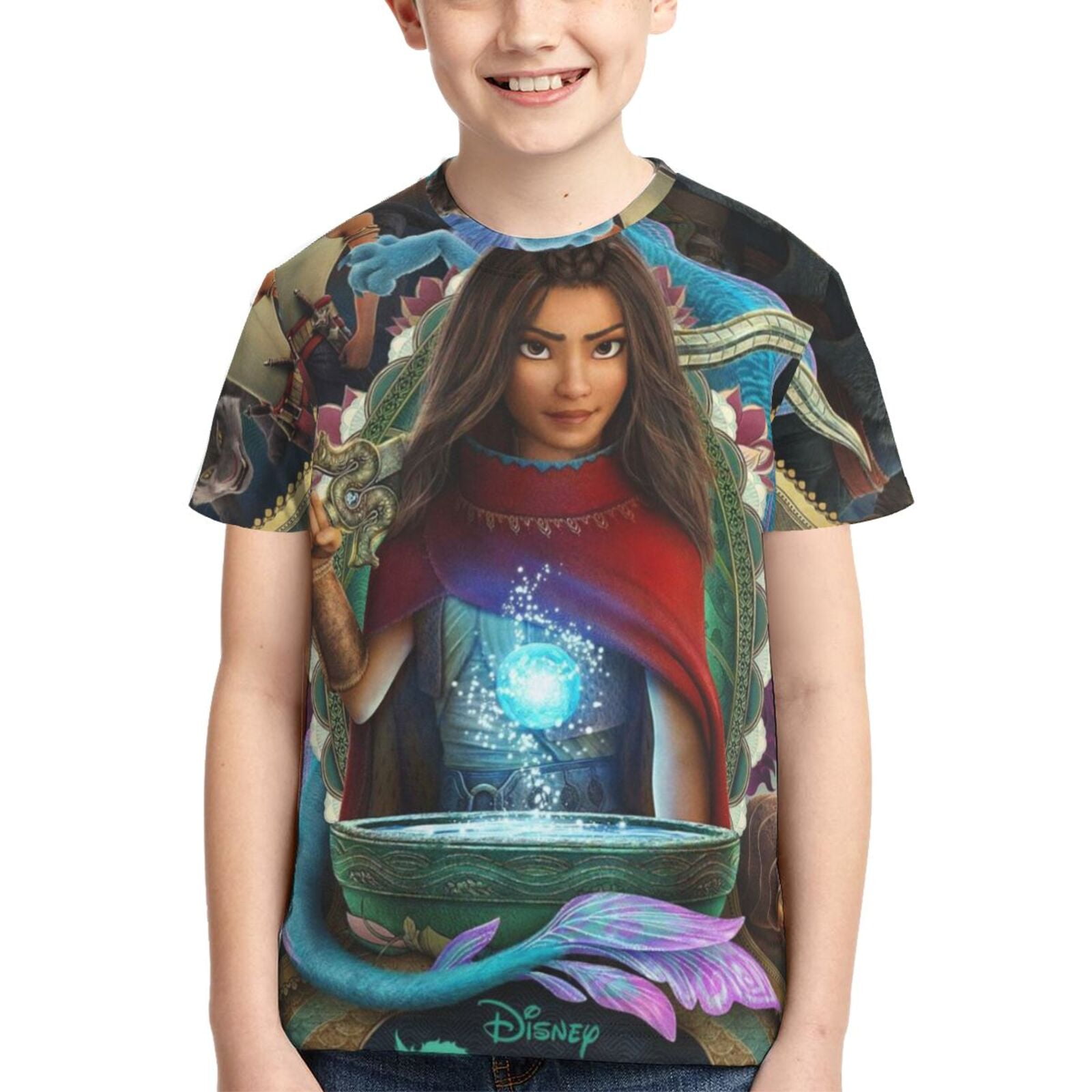 Raya and the Last Dragon T Shirt - Cotton Short Sleeve Graphic Tees for ...