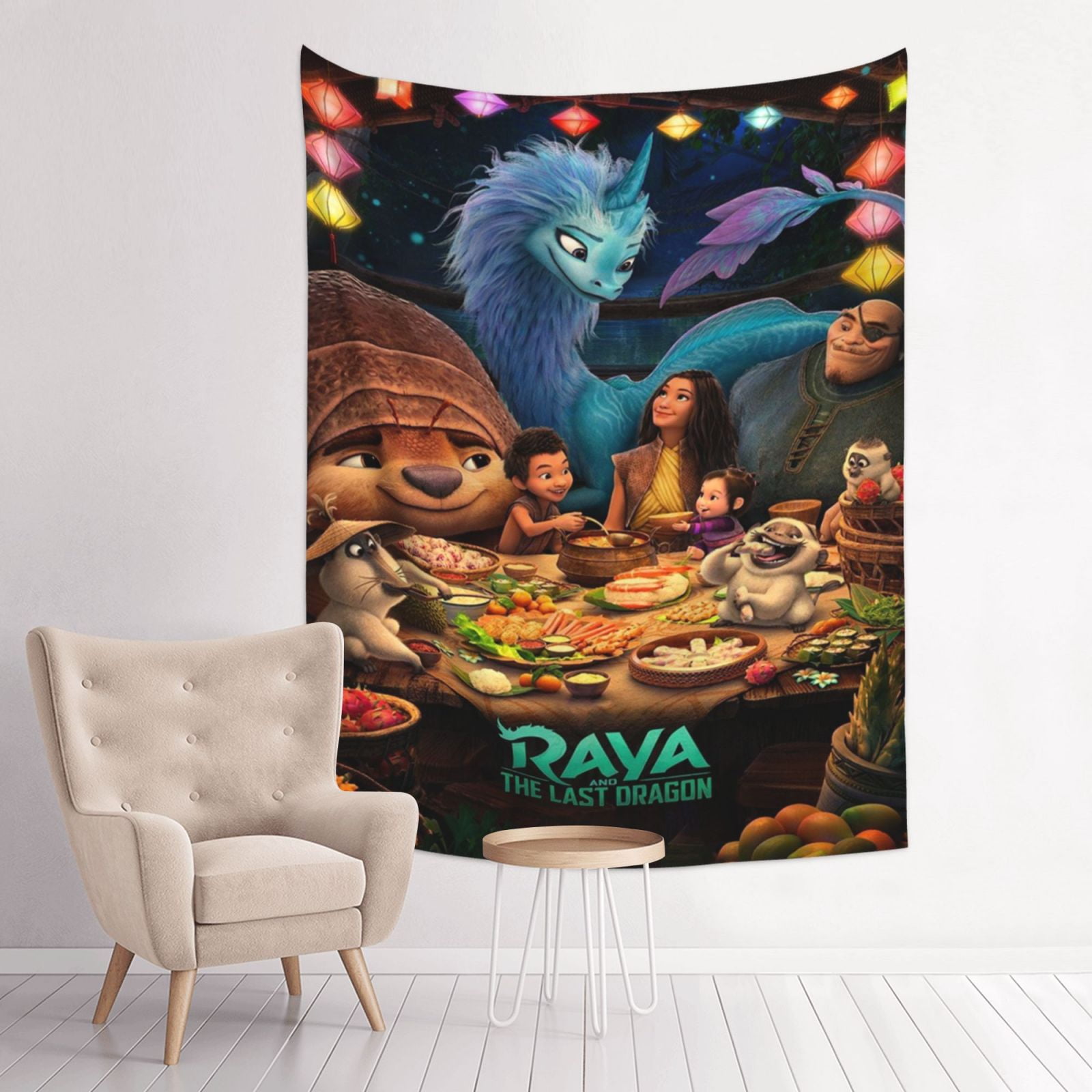 Raya and the Last Dra-go Tapestry Anime Poster Large Background Wall ...
