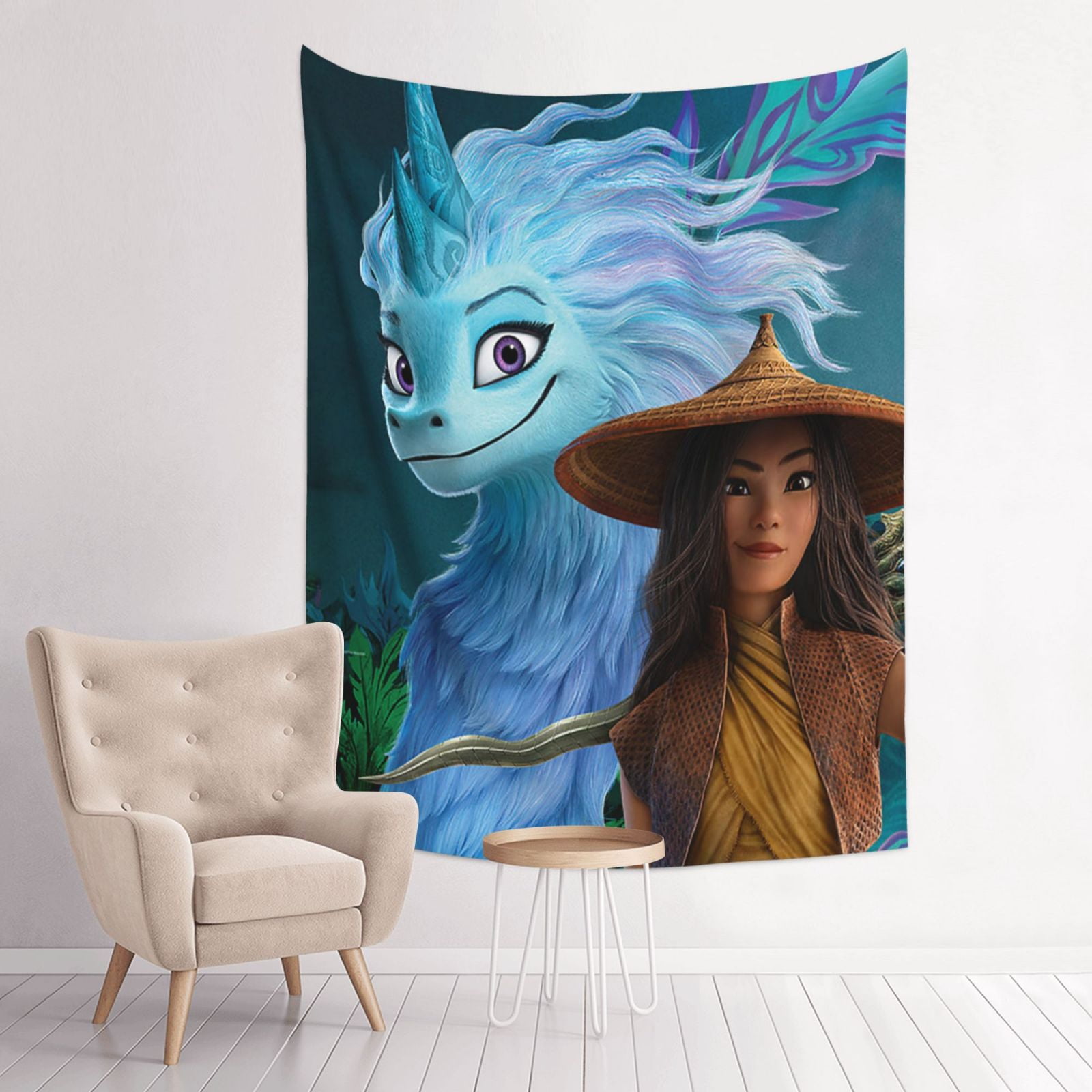 Raya and the Last Dra-go Tapestry Anime Poster Large Background Wall ...