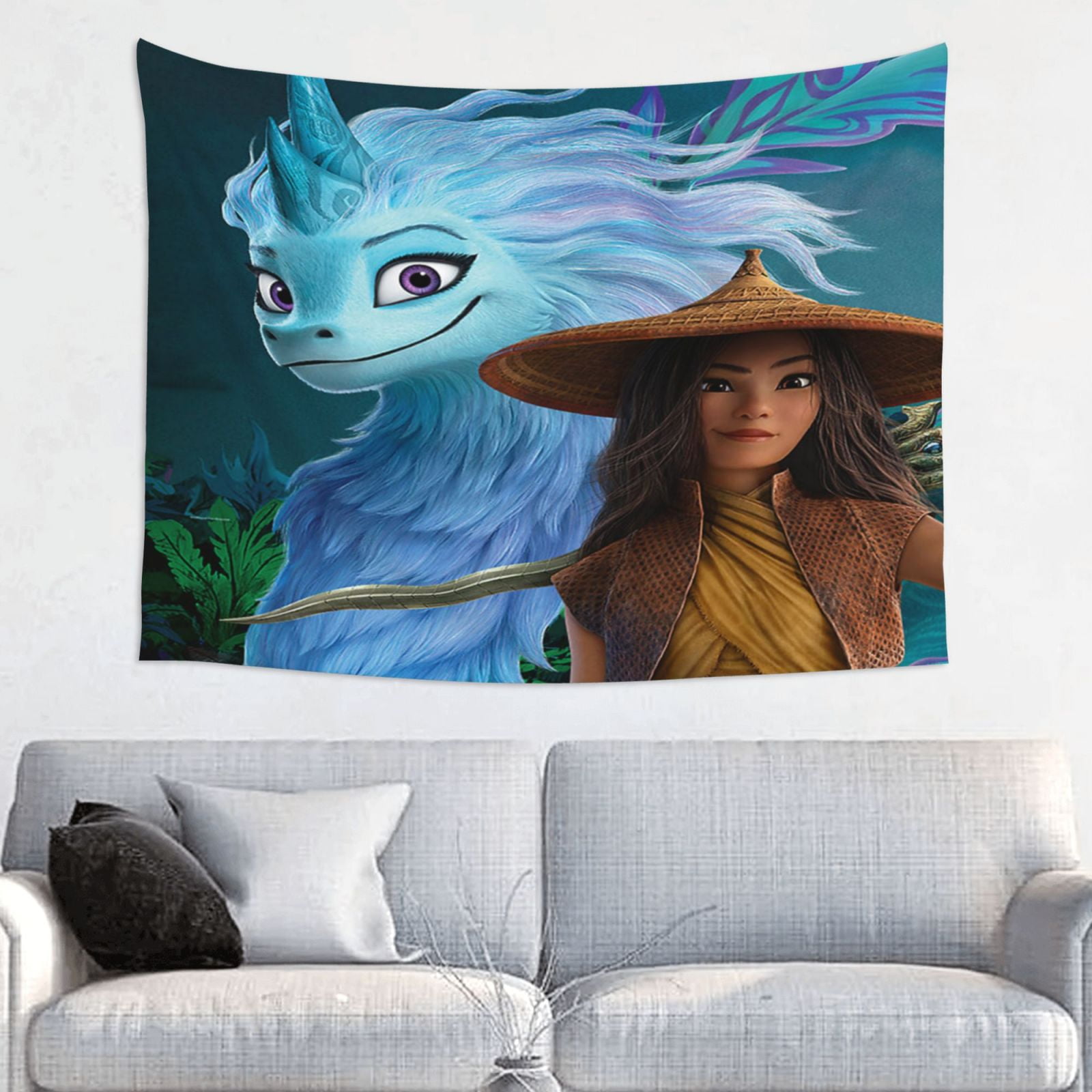 Raya and the Last Dra-go Tapestry Anime Poster Large Background Wall ...