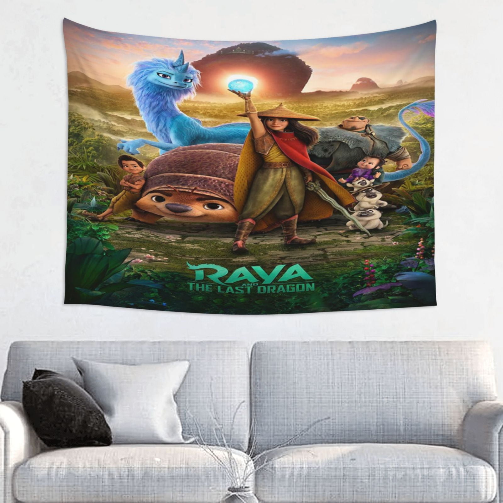 Raya and the Last Dra-go Tapestry Anime Poster Large Background Wall ...